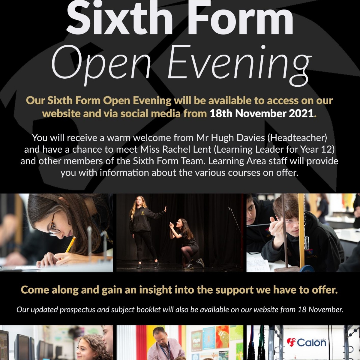 Olchfa - Virtual Sixth Form Open Evening - 18th November 2021